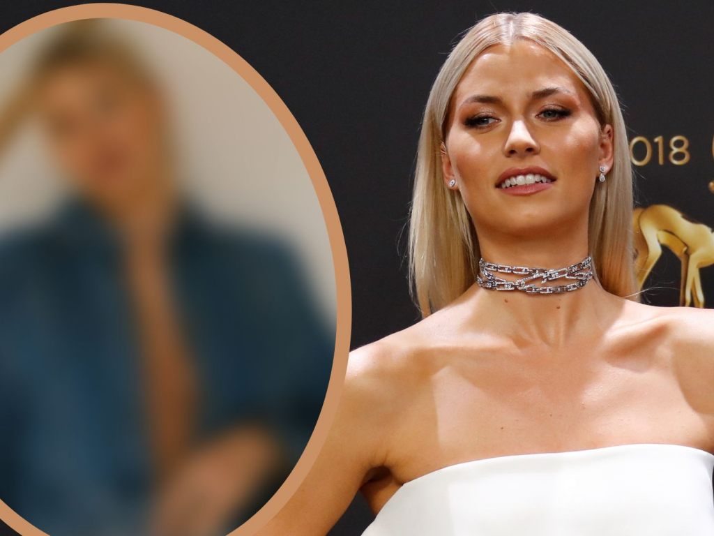 Lena Gercke oben ohne: Hat sie hier ihren BH vergessen? - Stars -- VOL.AT