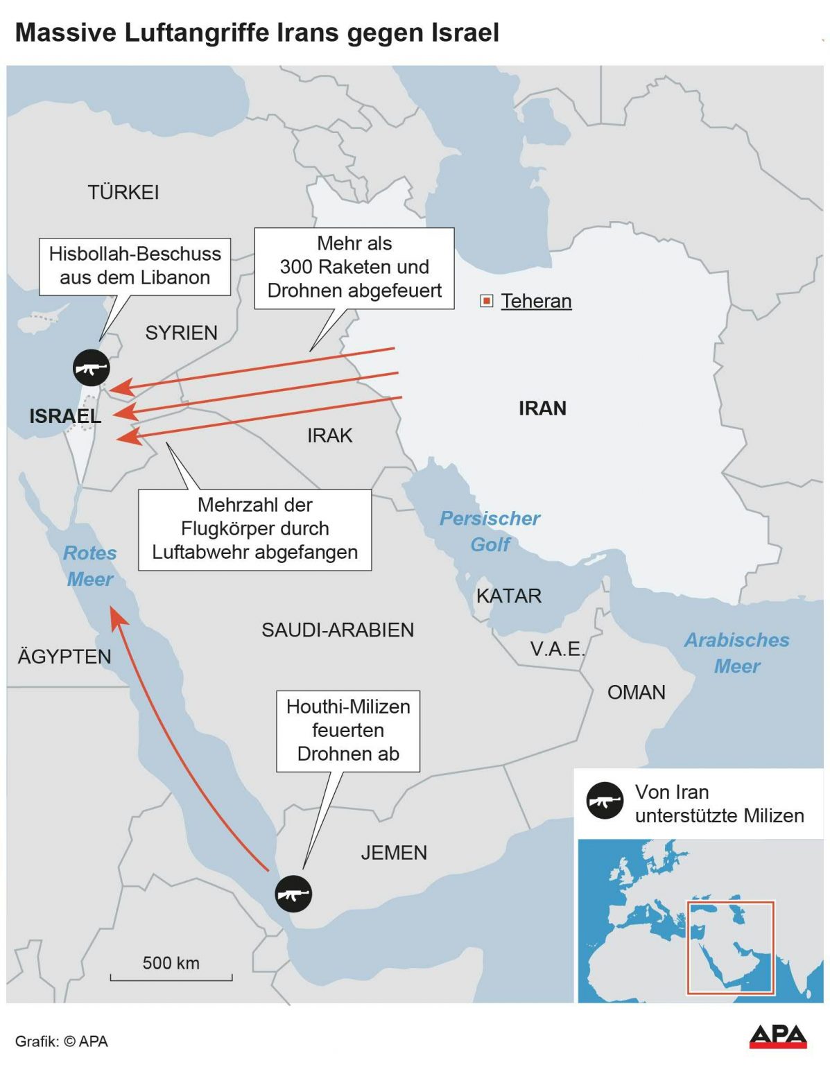 Iran attackiert Israel: Das ist der aktuelle Stand - Krieg in Israel -- VOL.AT